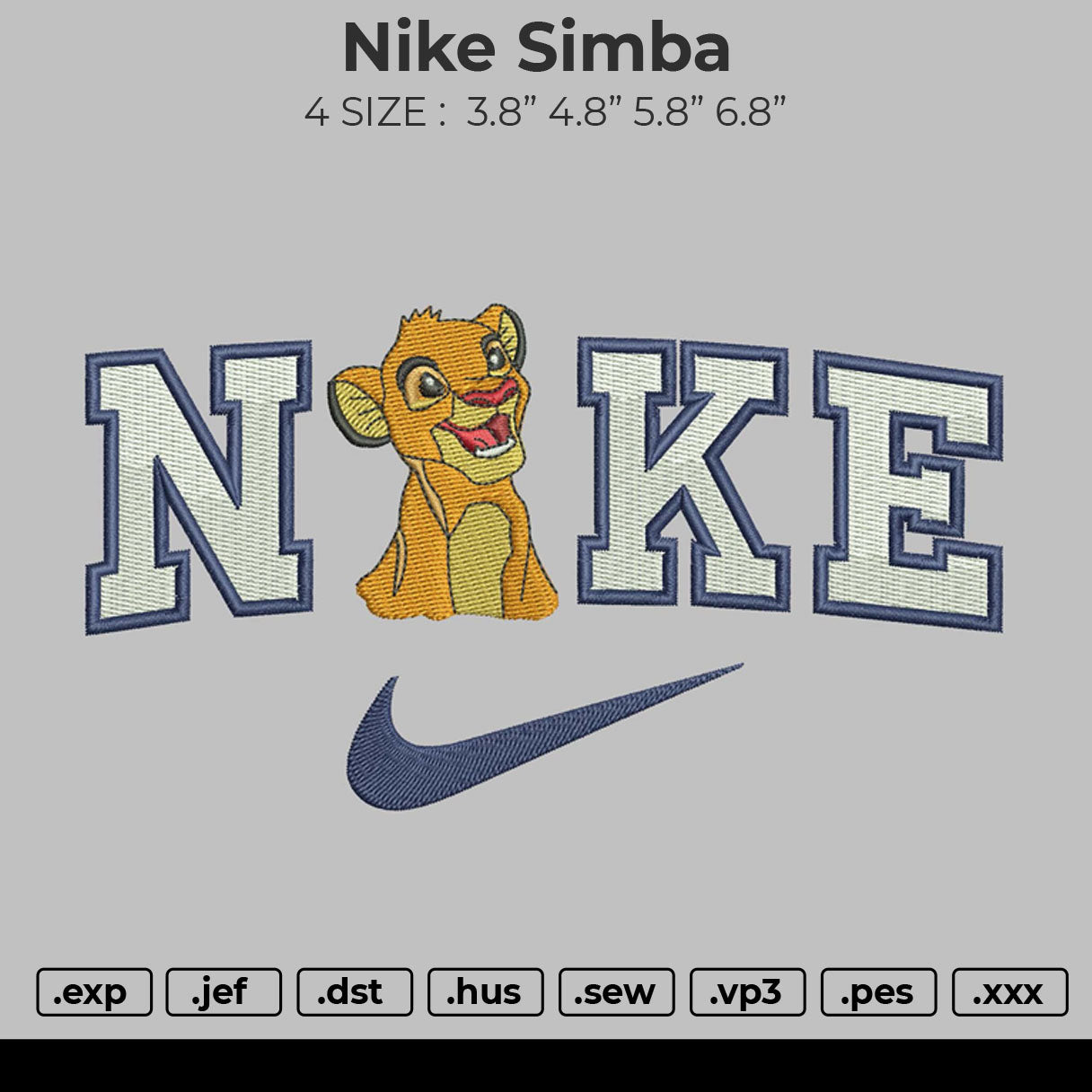 Nike Simba Embroidery – embrostudio