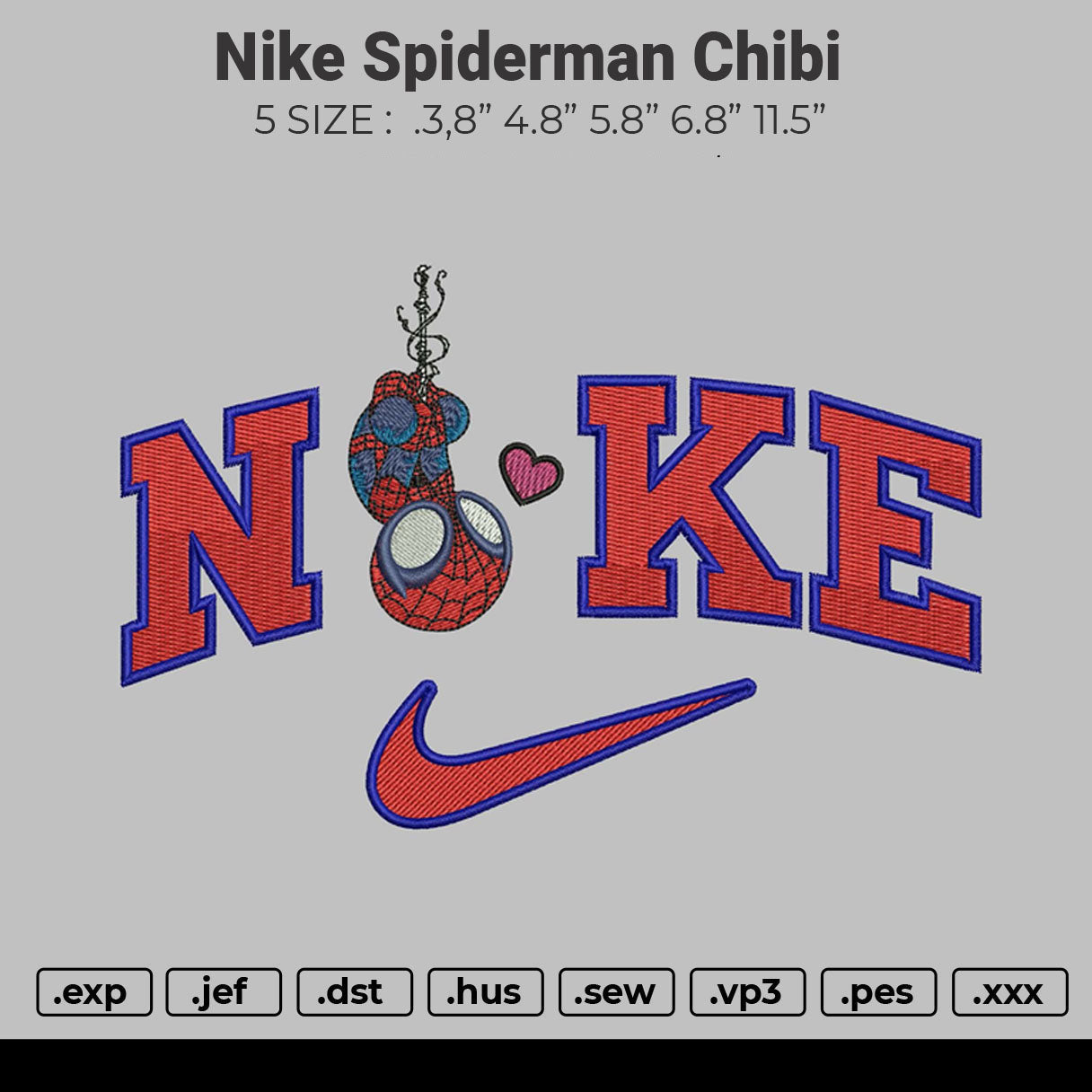 Nike Spiderman Chibi – embrostudio