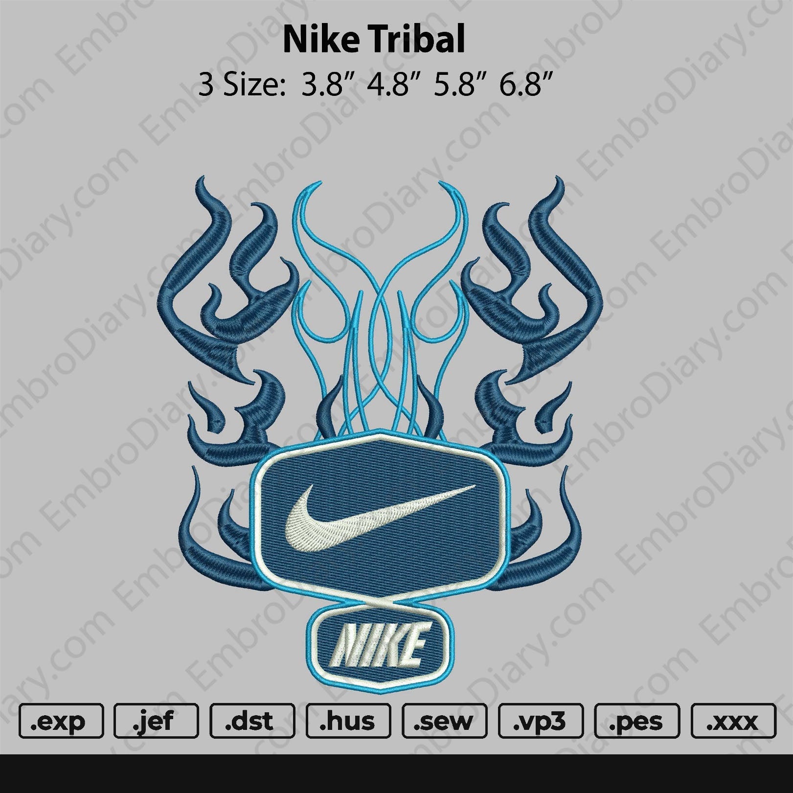 Nike Tribal Embroidery – embrostudio
