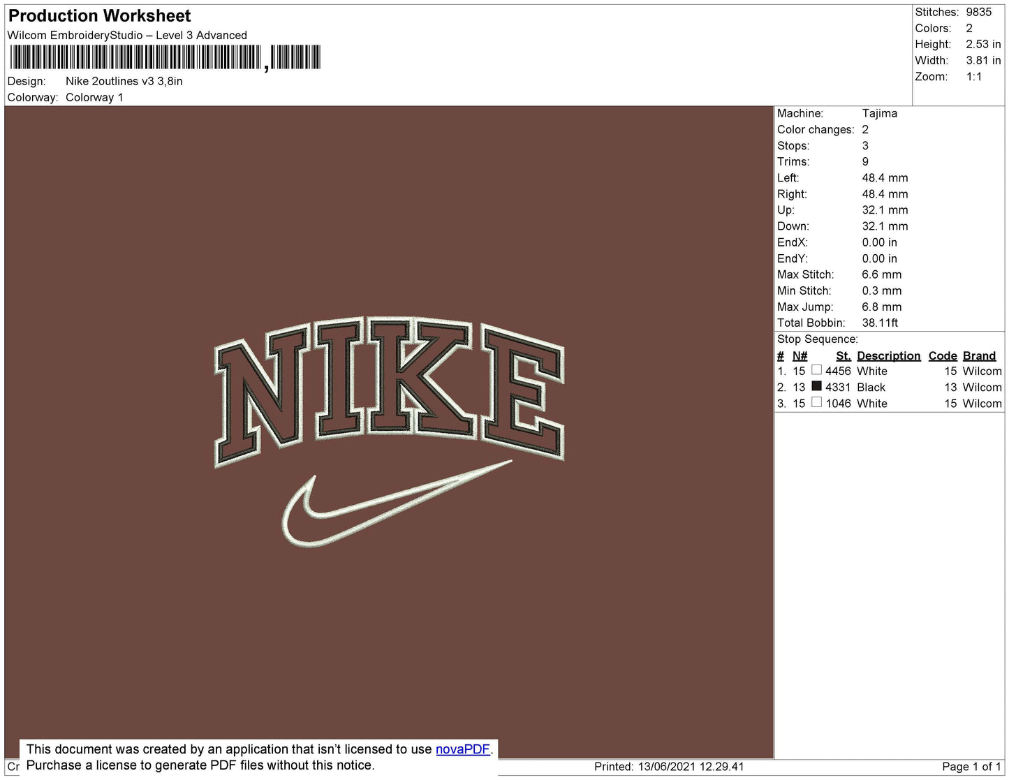 Nike 2 Outline V3 – embrostudio