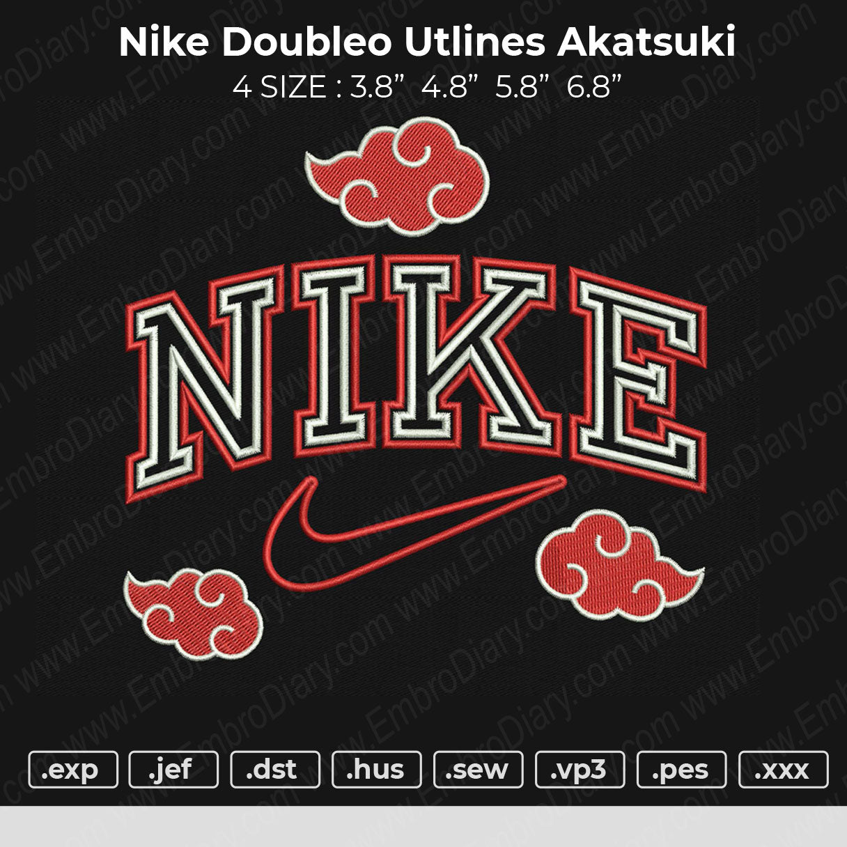 Nike Doubleoutlines Akatsuki – embrostudio