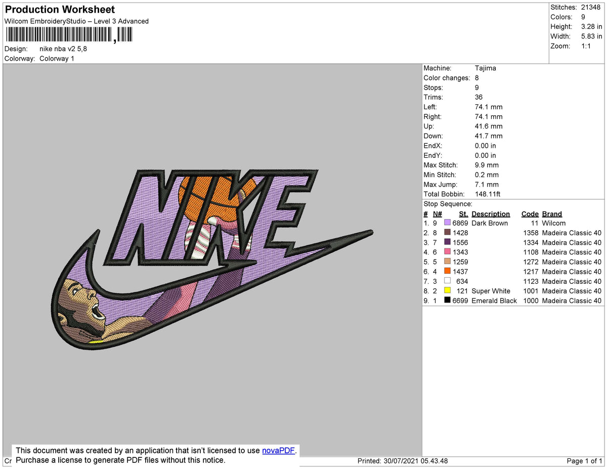 Nike NBA Embroidery – embrostudio