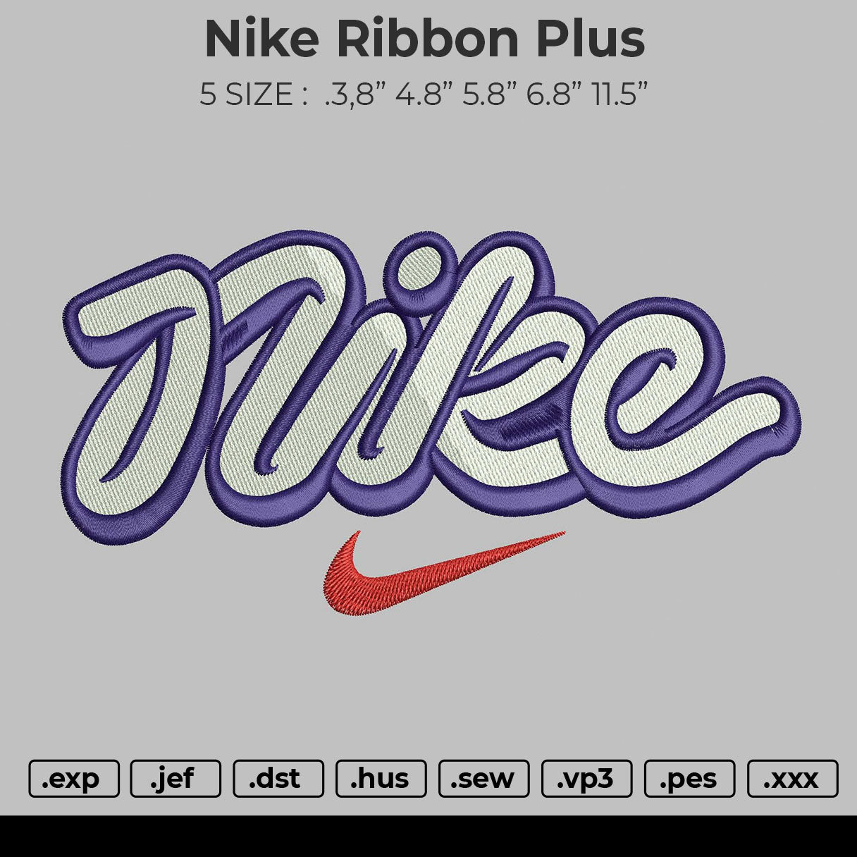 Nike Ribbon Embroidery – embrostudio