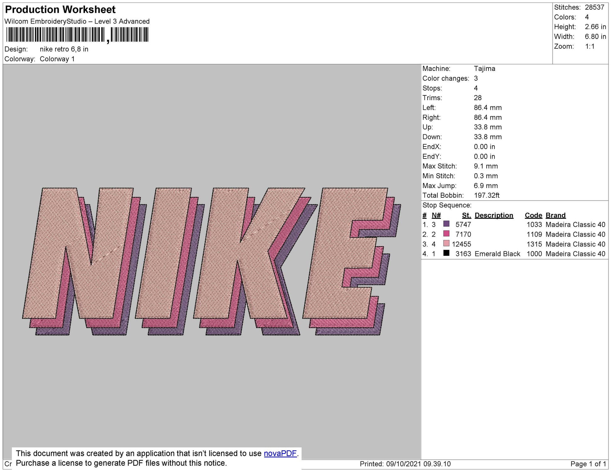 Nike Retro Embroidery – embrostudio