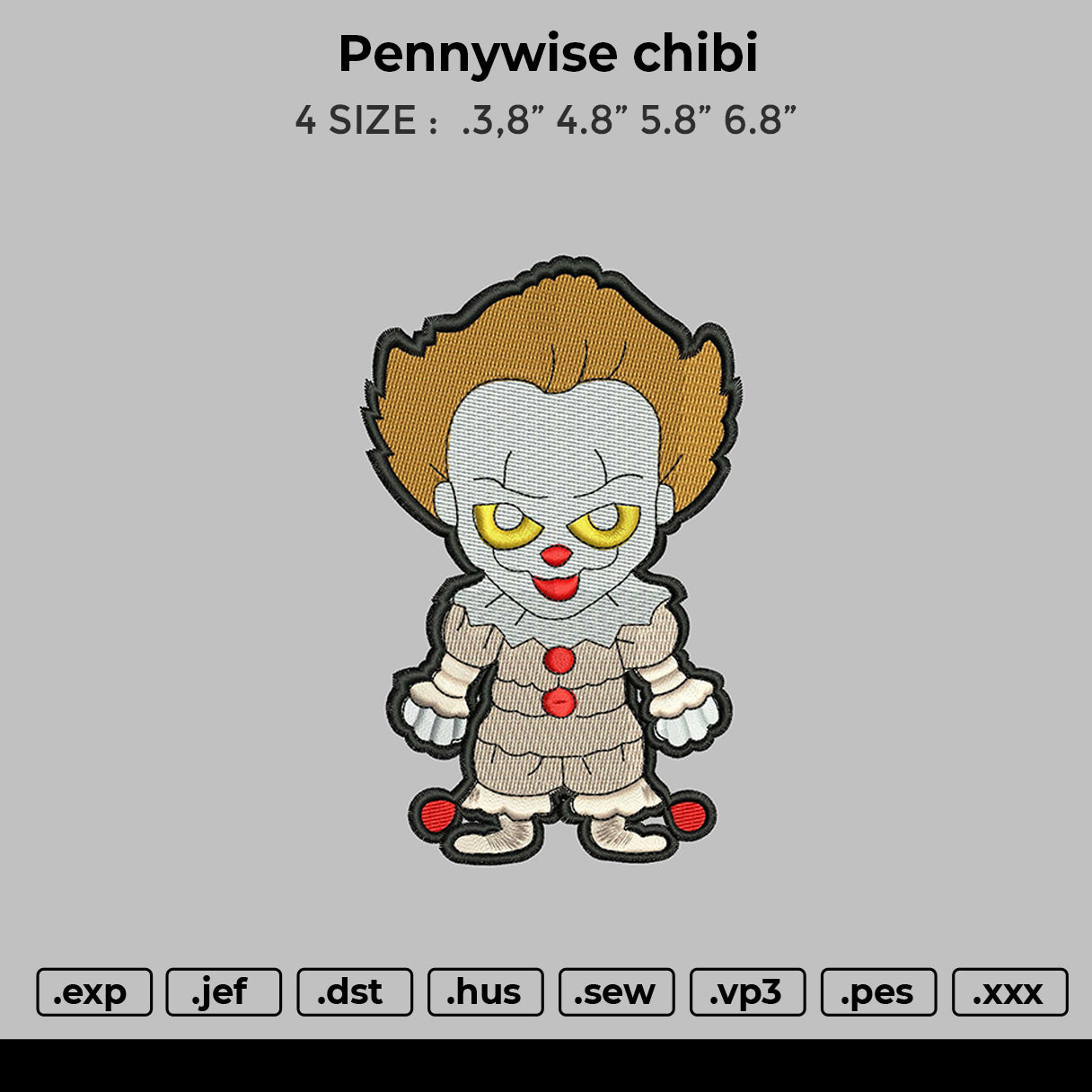 Pennywise Chibi – embrostudio