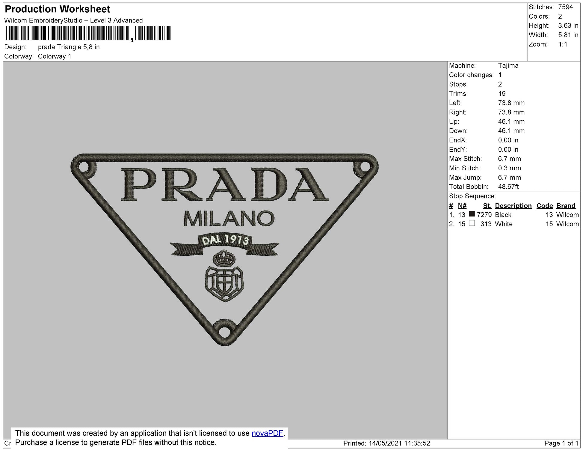 Prada Triangle Logo – embrostudio