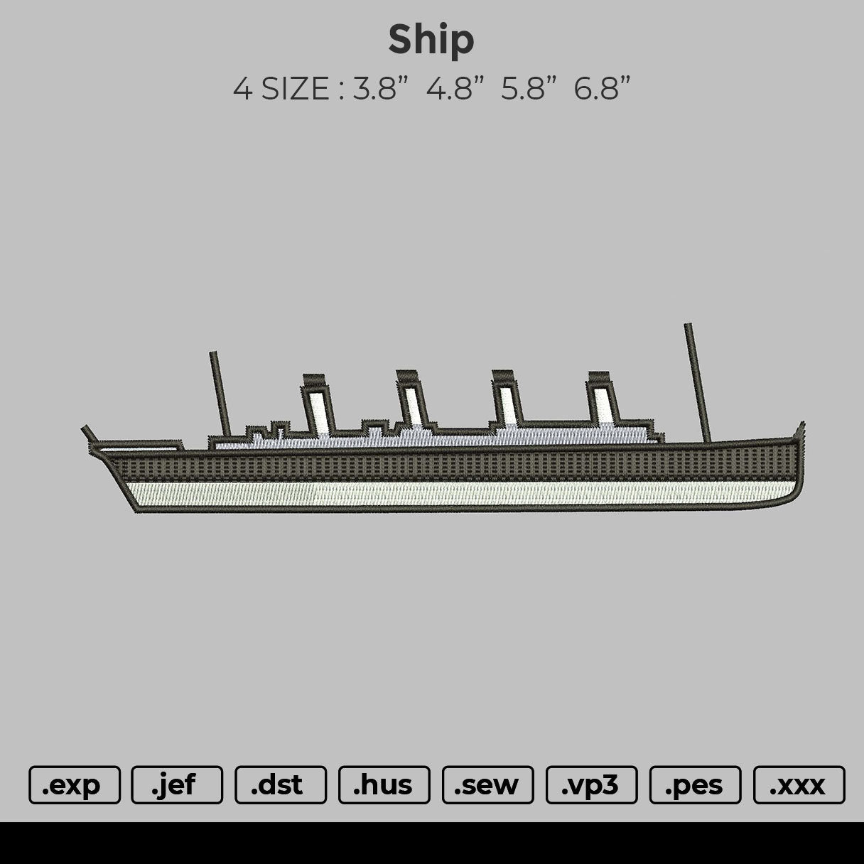 Ship Embroidery – embrostudio