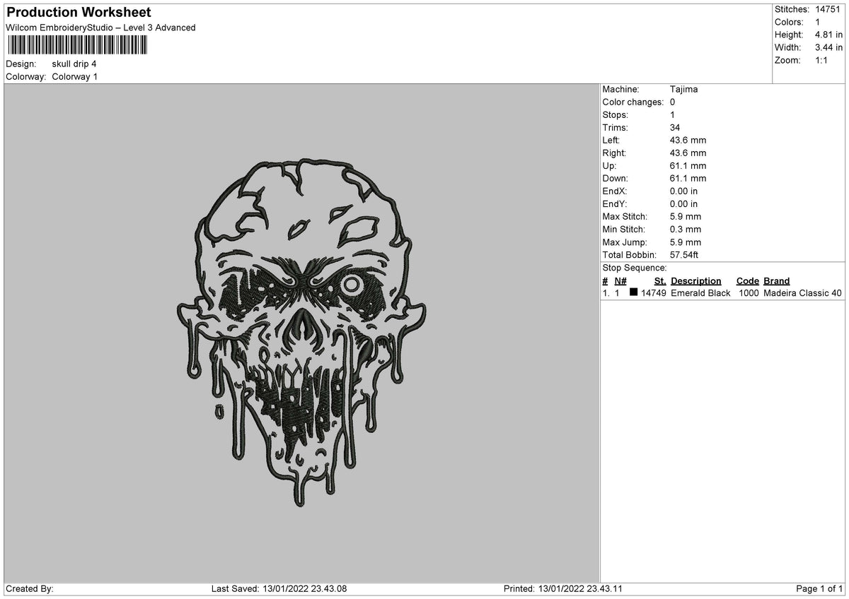 Skull Drip – embrostudio