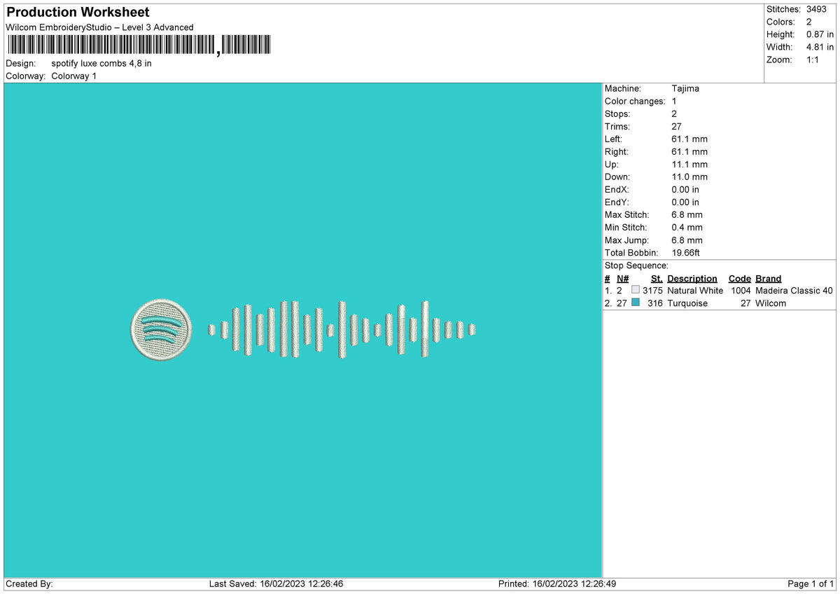 Player Code 01 Embroidery File 6 sizes – embrostudio