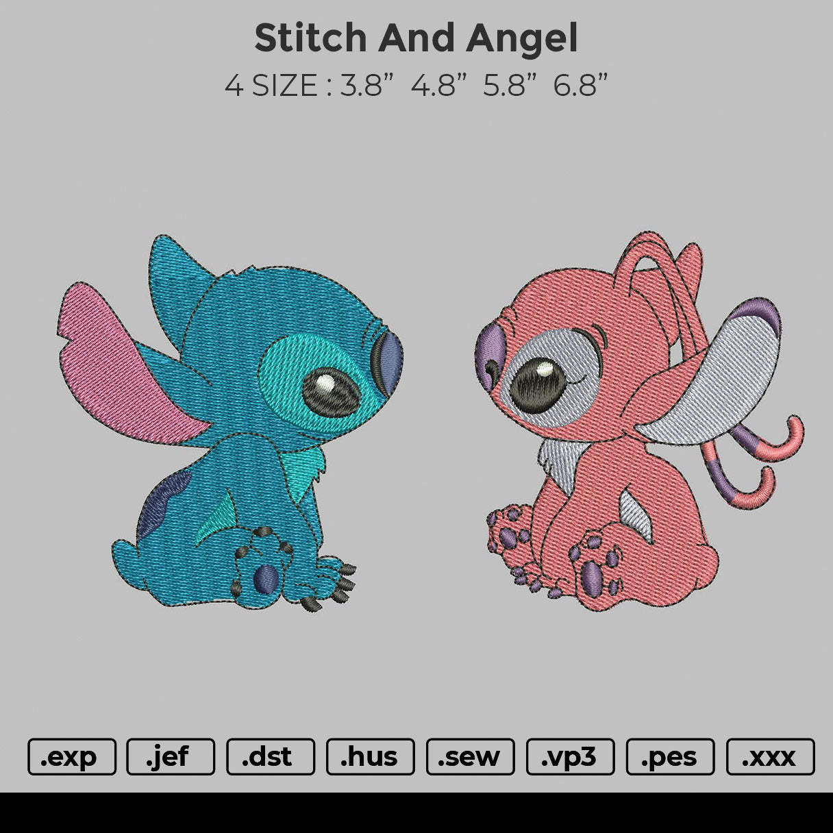 Stitch And Angel embroidery – embrostudio