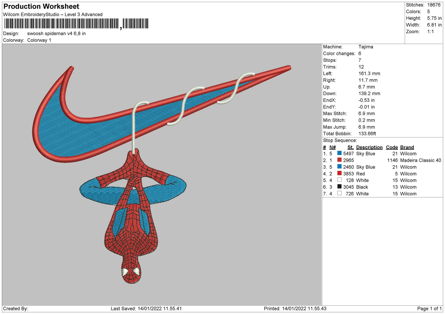Swoosh Spiderman V4 – embrostudio