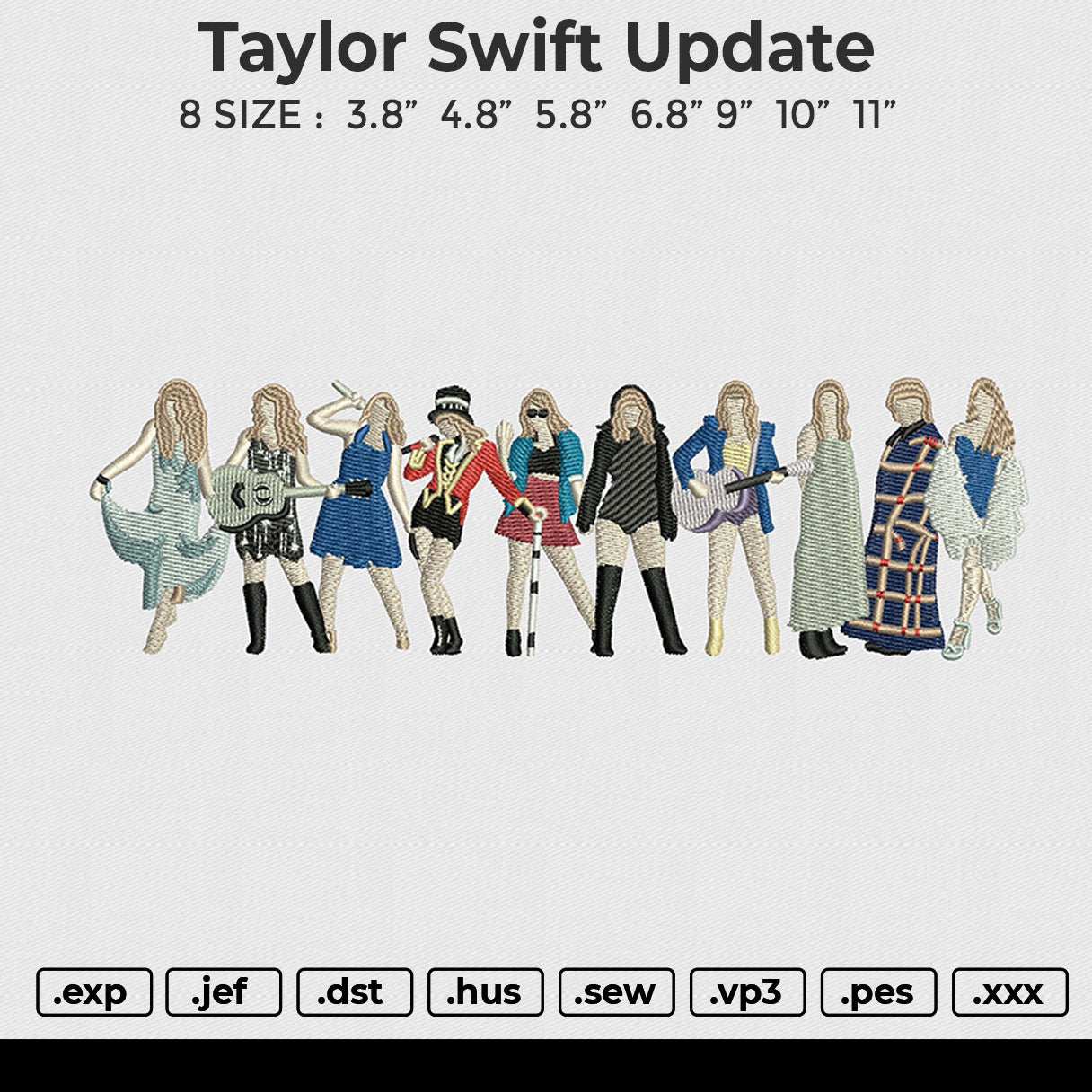 Taylor swift Revised Embroidery – embrostudio