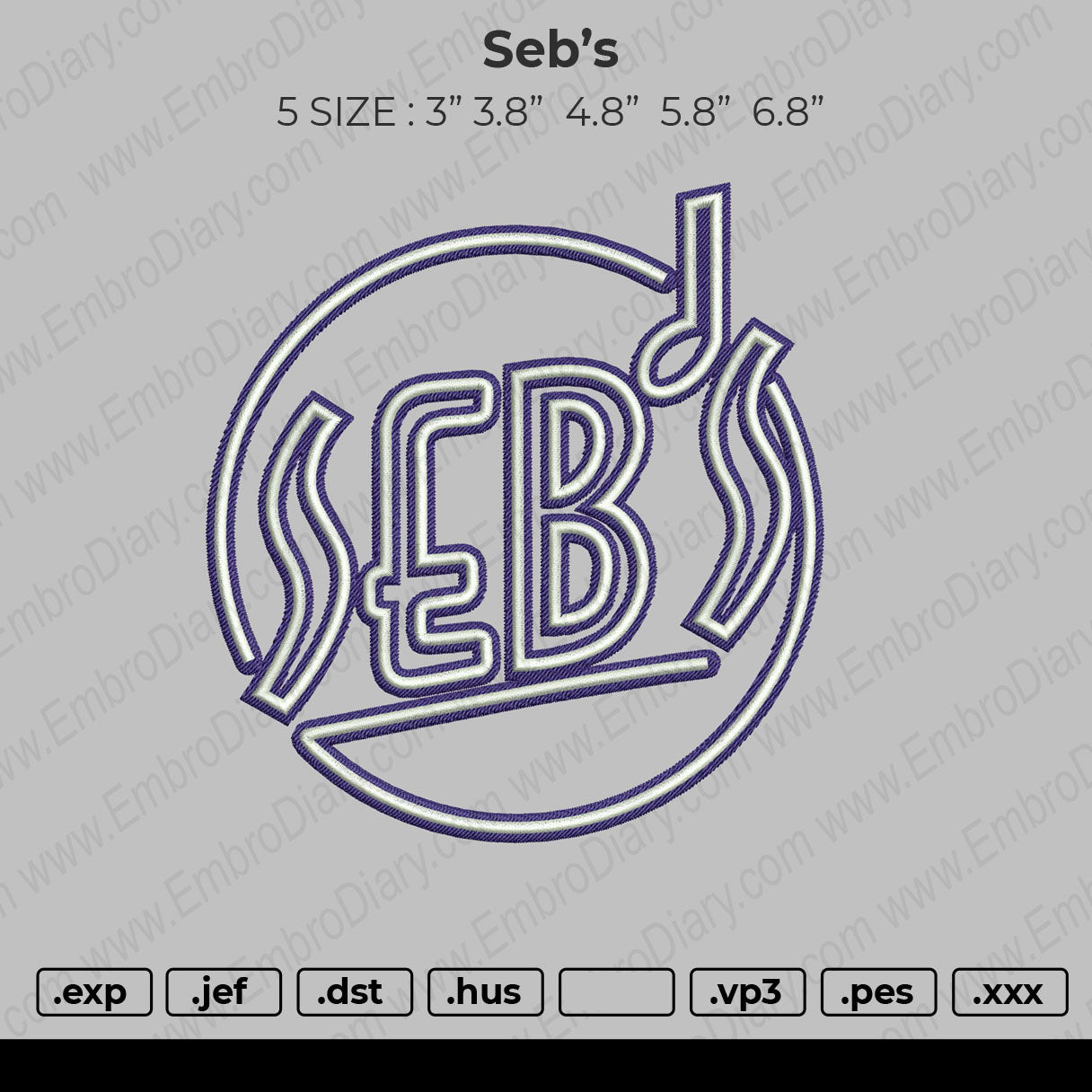 Sebs Logo Embroidery – embrostudio