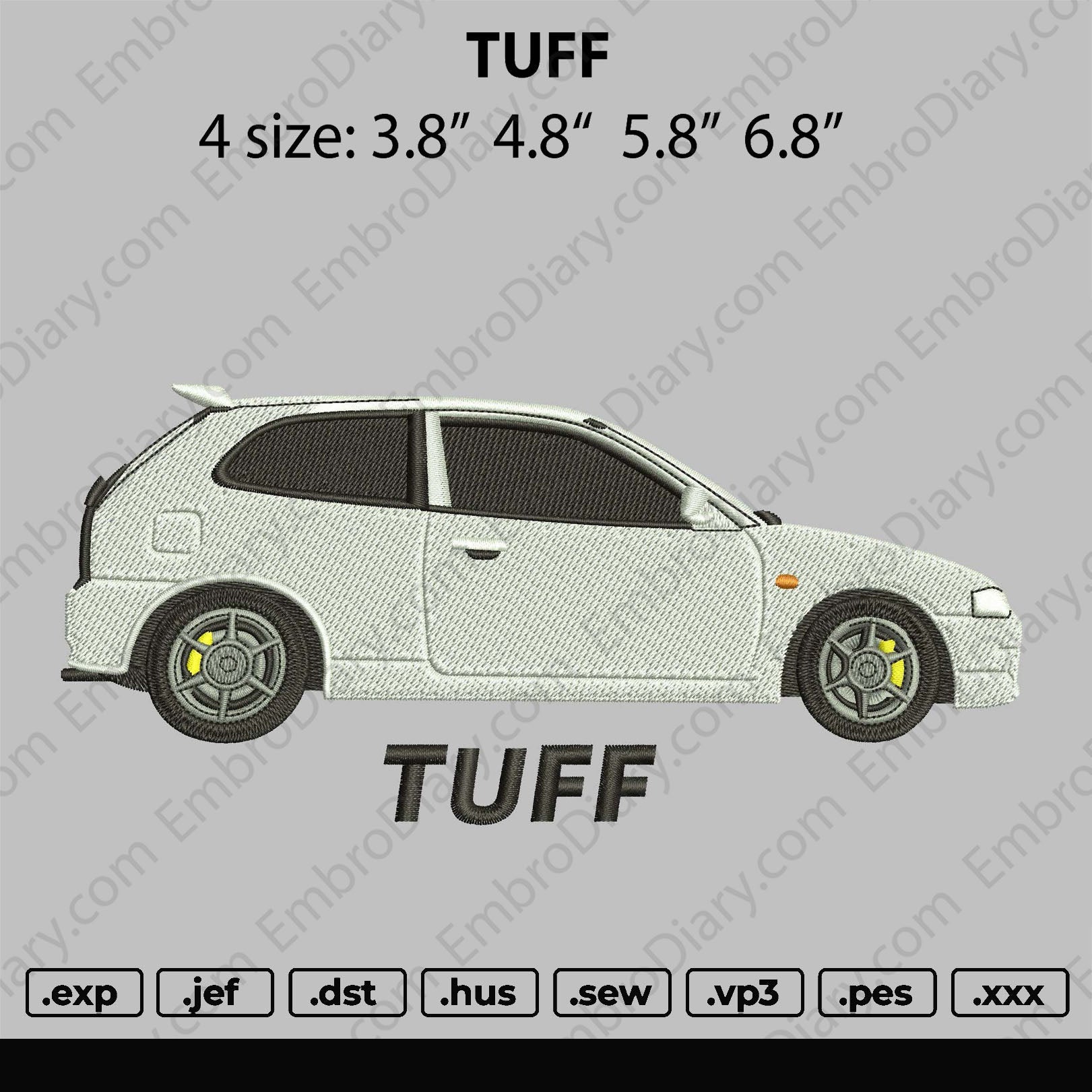 Tuff Car Embroidery – embrostudio