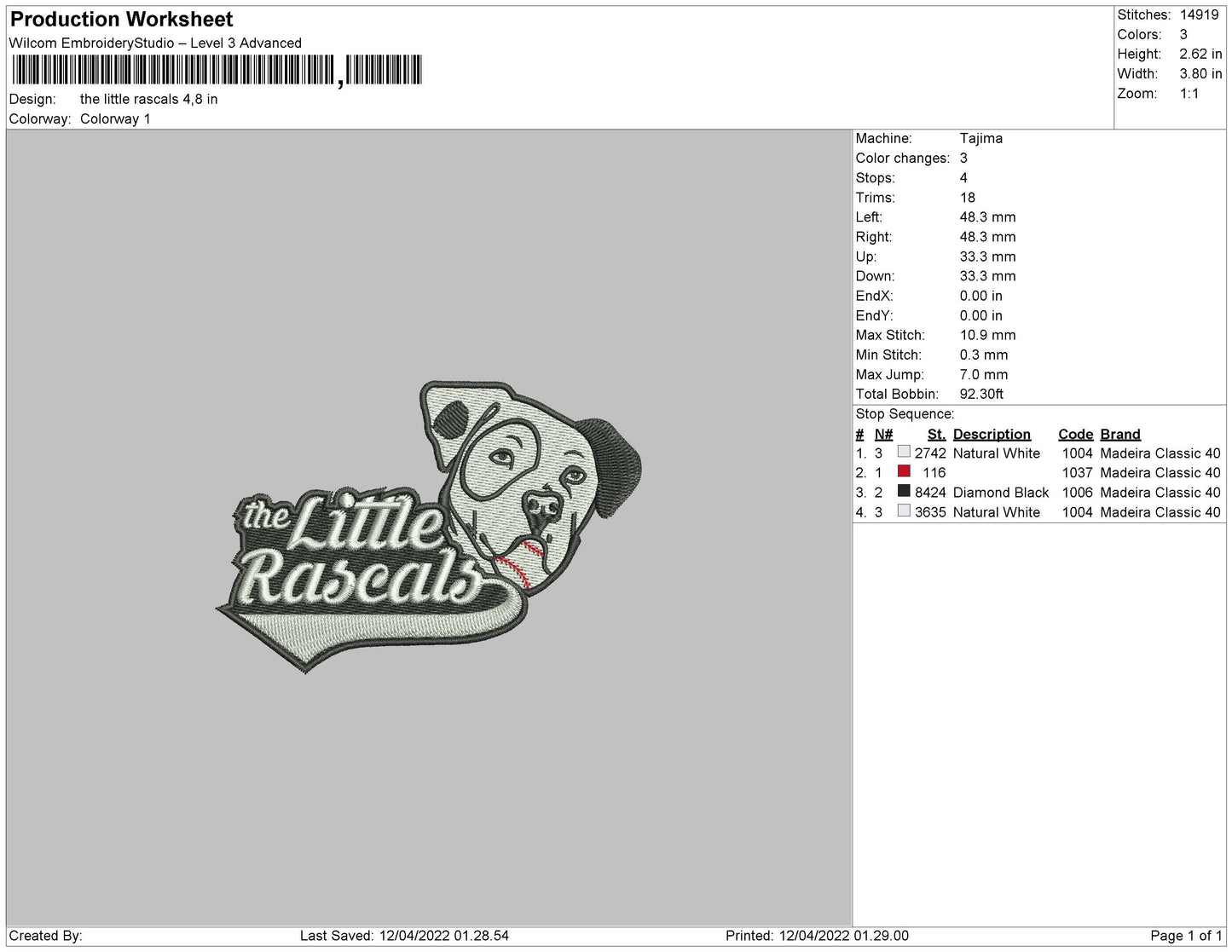 The Little Rascals Embroidery – embrostudio
