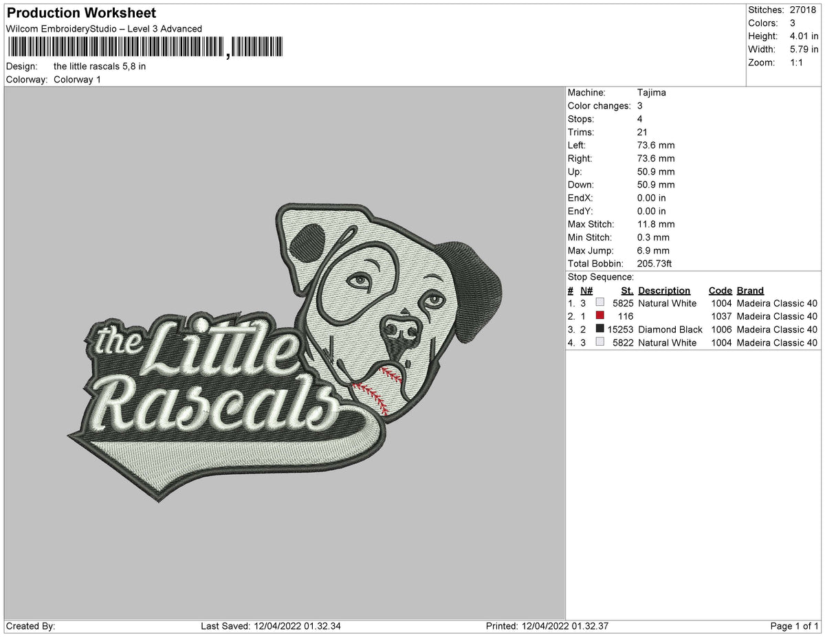 The Little Rascals Embroidery – embrostudio