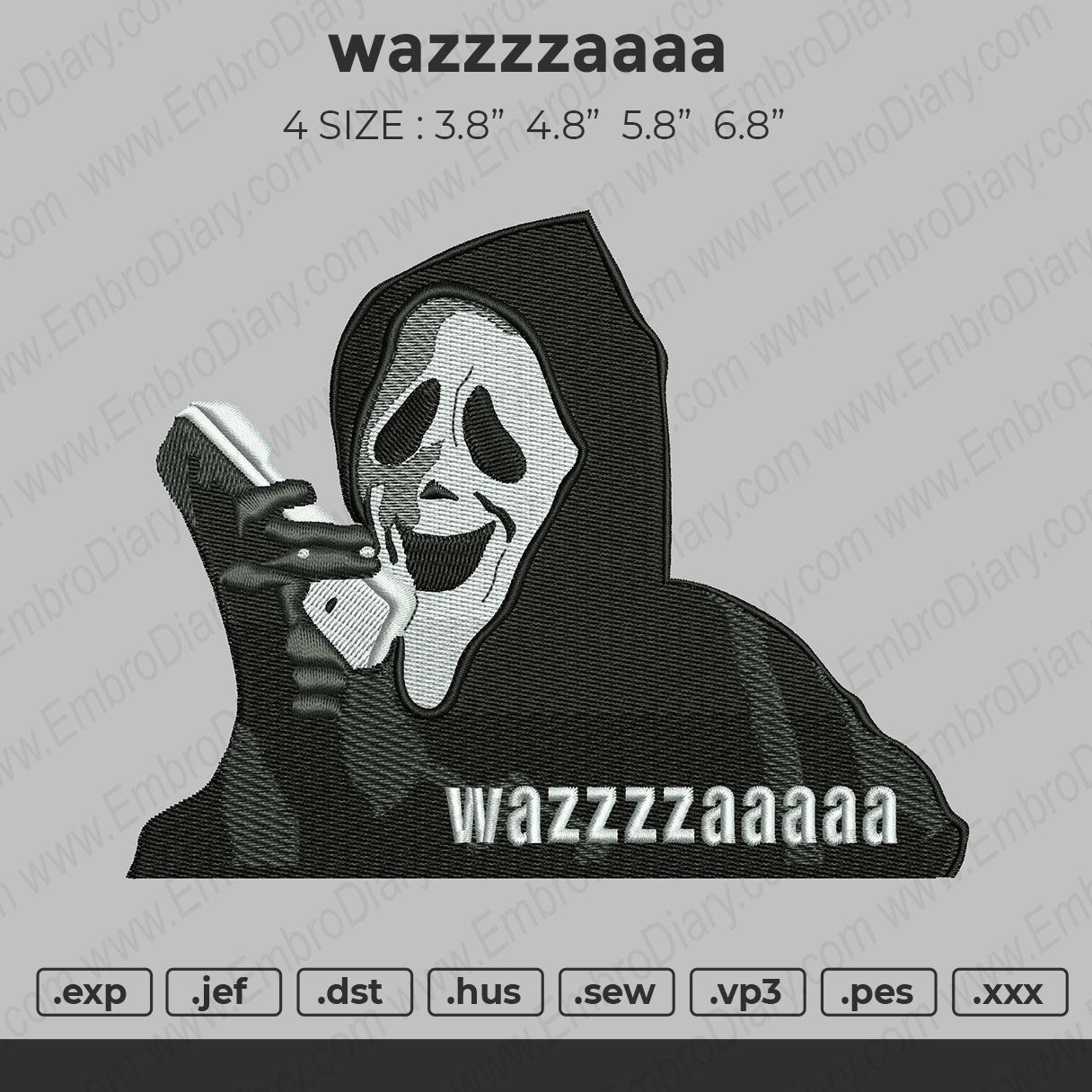 Wazzzzaaaa Embroidery – embrostudio