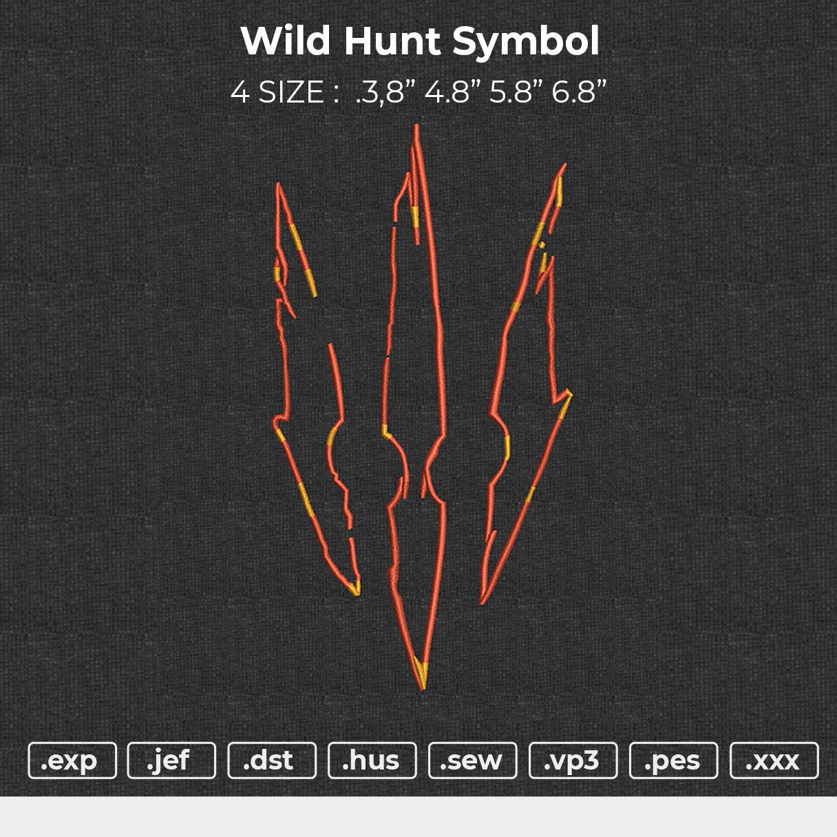Wild Hunt Symbol – embrostudio