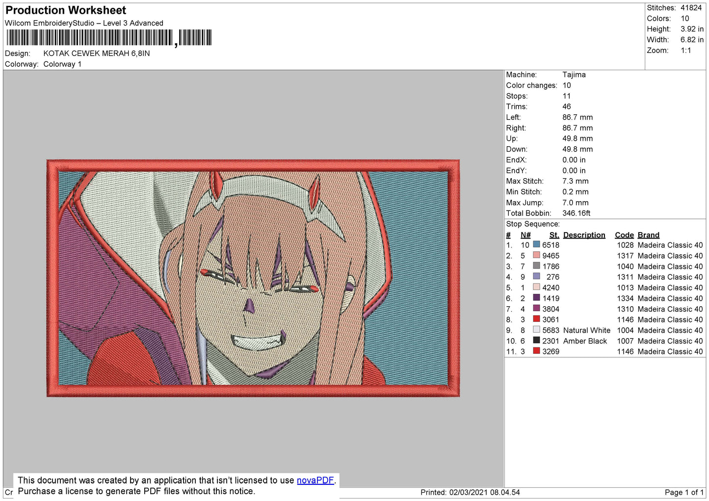 Zero Two Rectangle – embrostudio